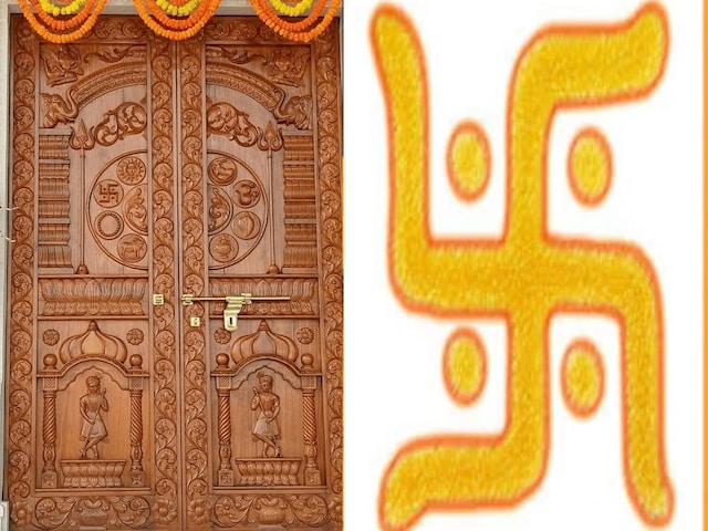 Swastik Symbol At Home: घर के मुख्य द्वार की किस दिशा में बनाएं ...