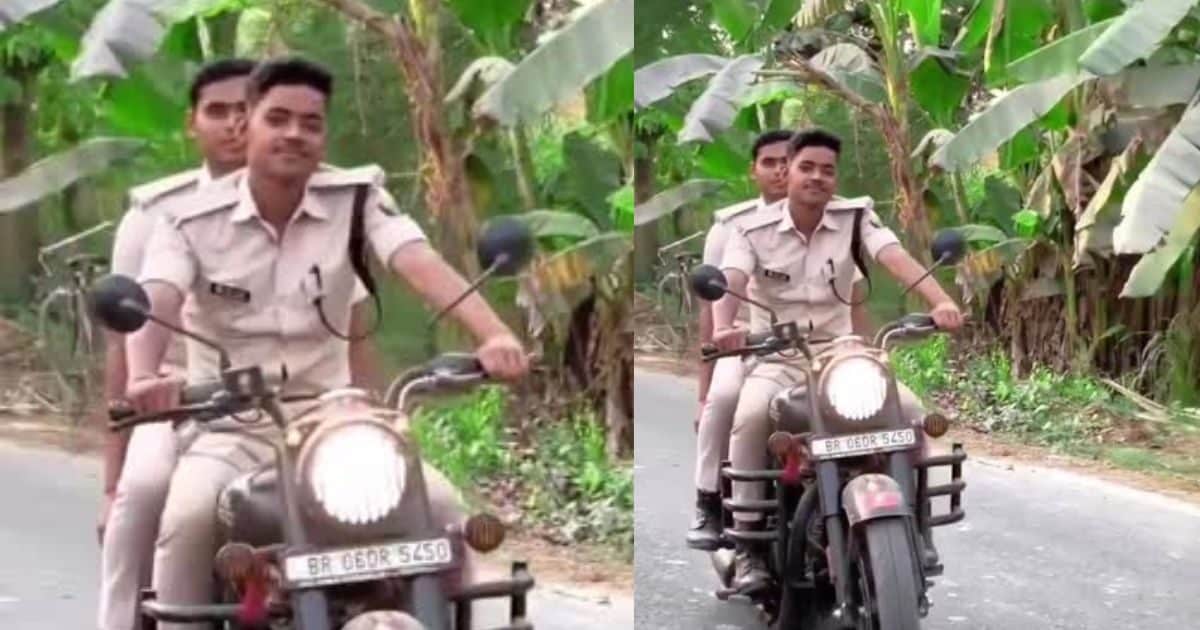 bihar police jawan Reels in Uniform Video Goes Viral in muzaffarpur