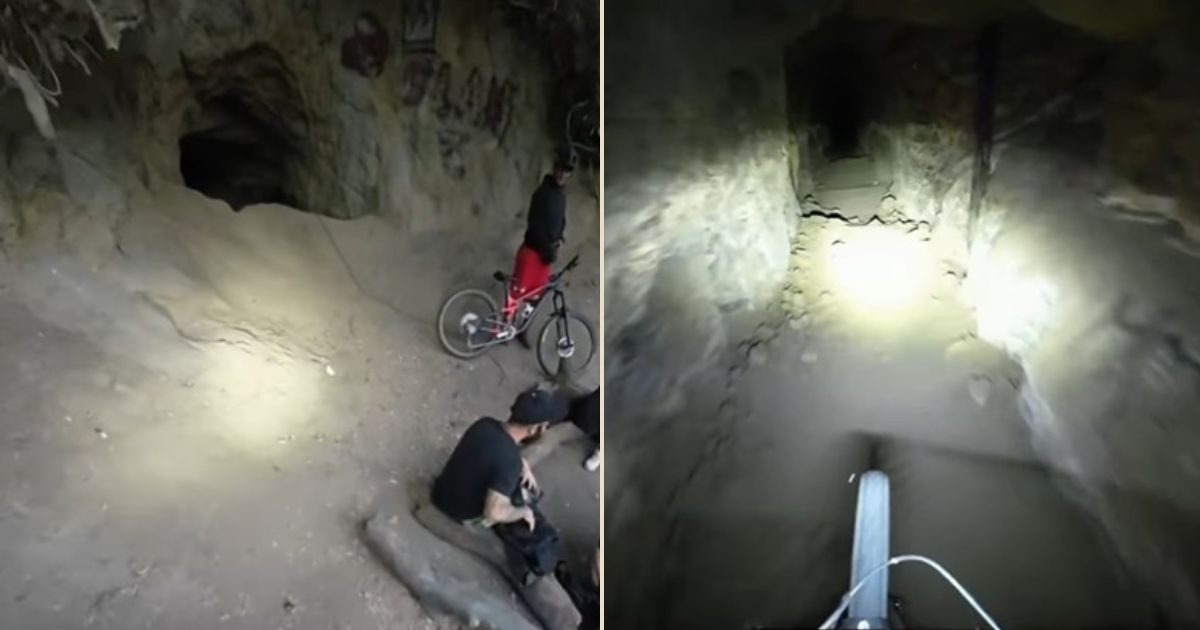 man ride bicycle in scary cave returns after getting inside due to fear ...
