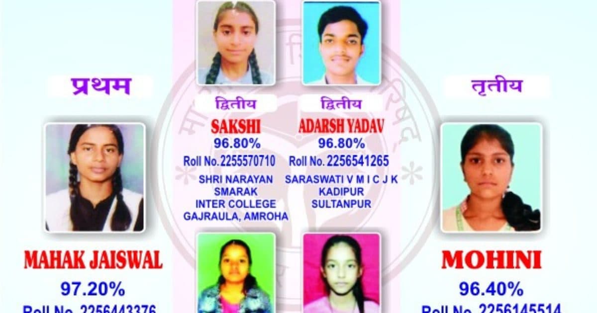 UP Board Topper 2025 : यूपी बोर्ड 12वीं में चार बच्चों का कमाल, मिले 96 ...