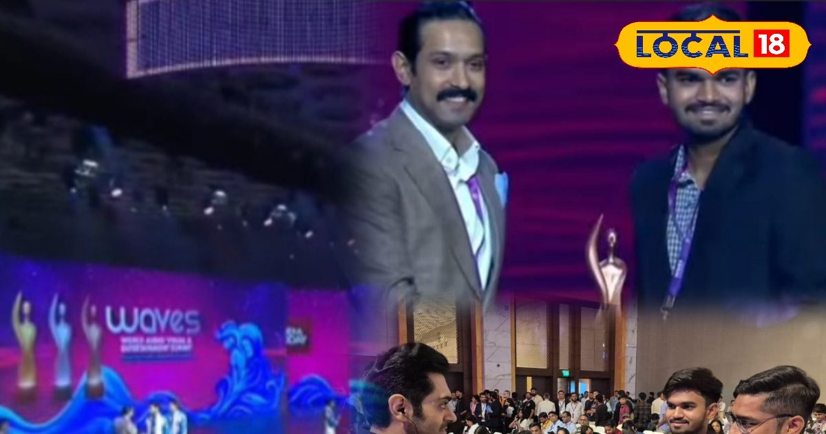 Waves Award: छोटे गांव से बड़ी उड़ान भरतपुर के कौशिक शर्मा को वेव्स ...