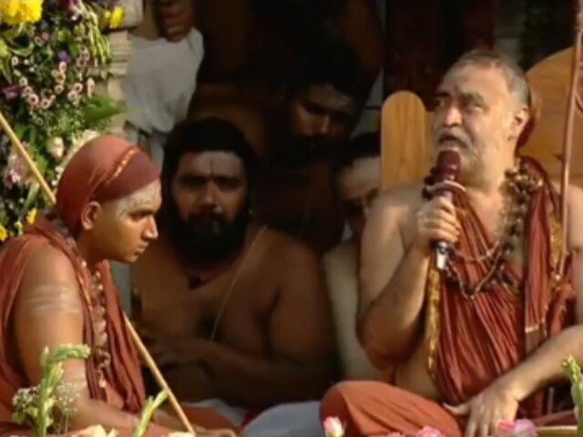Sri Satya Chandrasekharendra Saraswathi anointed as Kanchi Kamakoti Peetam 71st Shankaracharya ...