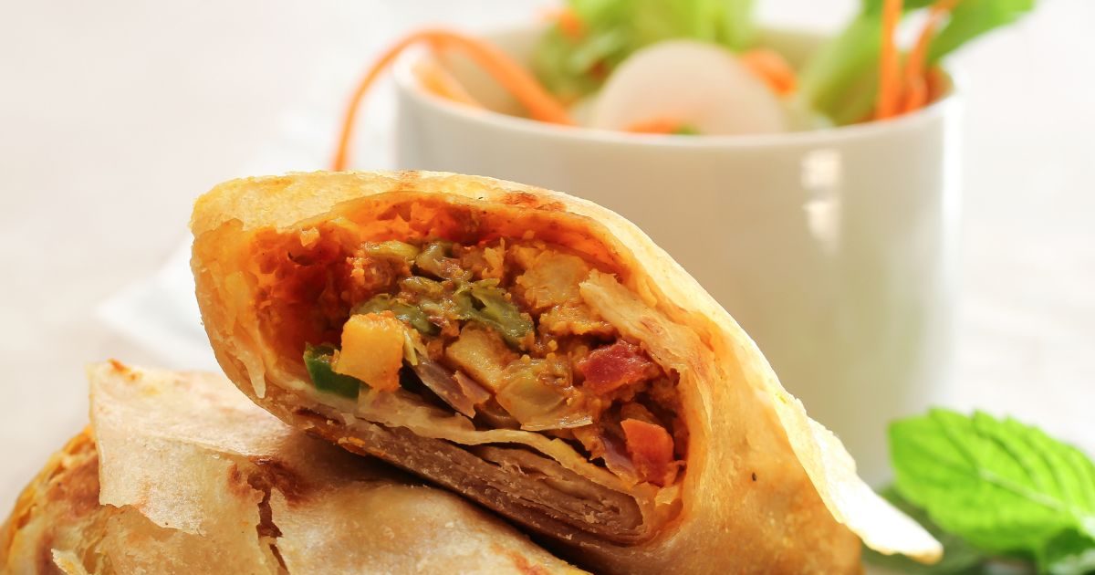 वेज काठी रोल रेसिपी: घर पर बनाएं हेल्दी और टेस्टी स्नैक. - News18 हिंदी