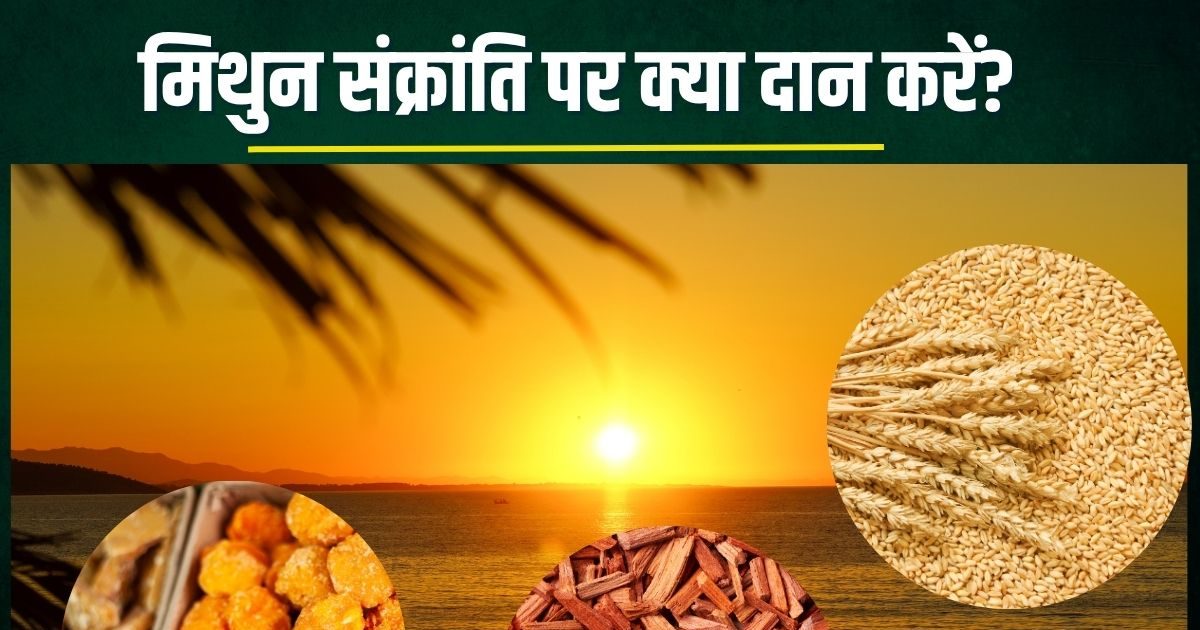 Mithun Sankranti 2025 rashi anusar Daan donation items for sun planet ...