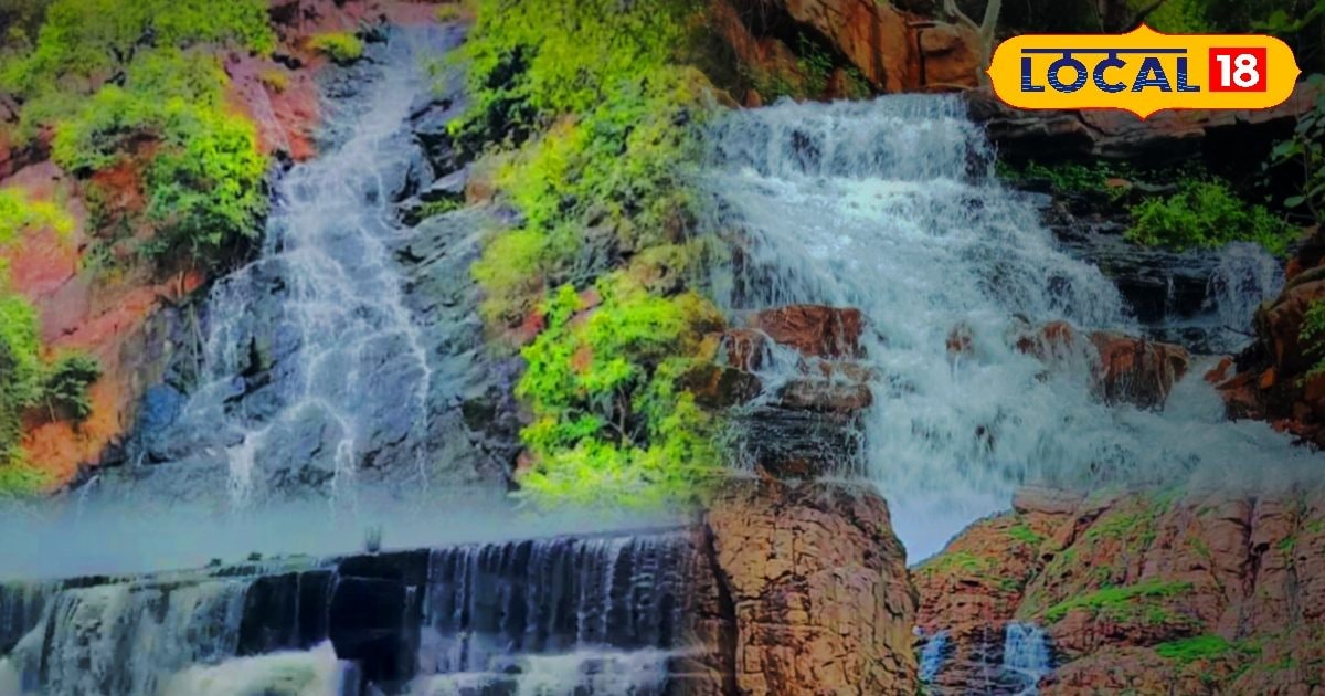 Rajasthan Waterfall: ऐसा नजारा कहीं और नहीं... बयाना की पहाड़ियों से ...