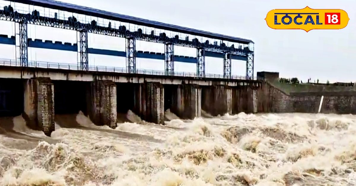 मिर्जापुर में भारी बारिश से बाढ़ जैसे हालात, अदवा बांध के 7 गेट खोले गए ...
