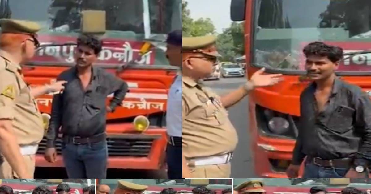 पुलिस ने रोडवेज ड्राइवर को रोका, दिखाने लगा रंगबाजी, अचानक आए ट्रैफिक ...
