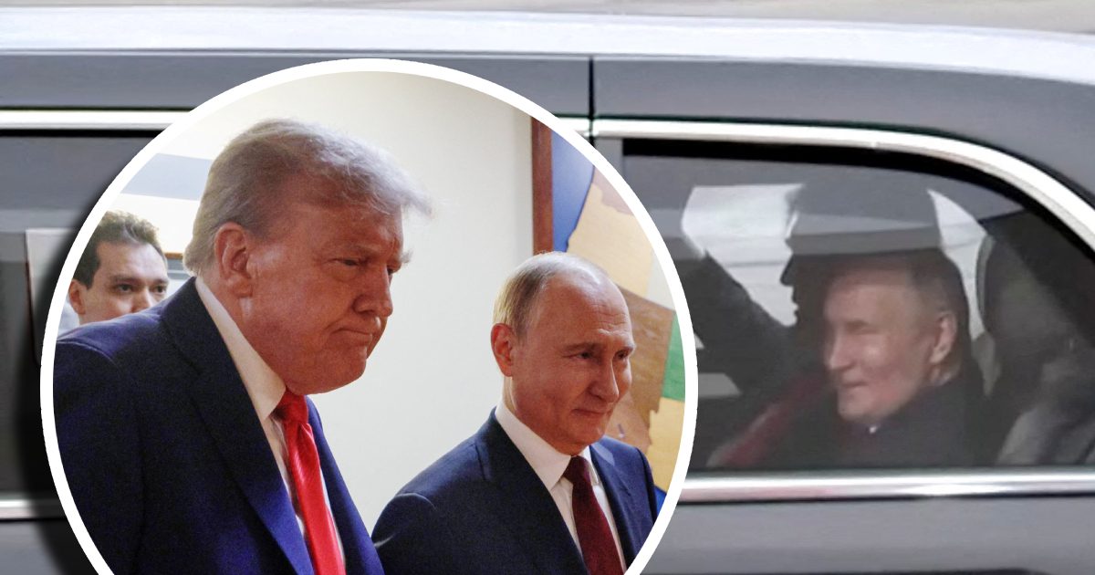 Putin Ride In Trump Car: Donald Trump greets Vladimir Putin with red ...