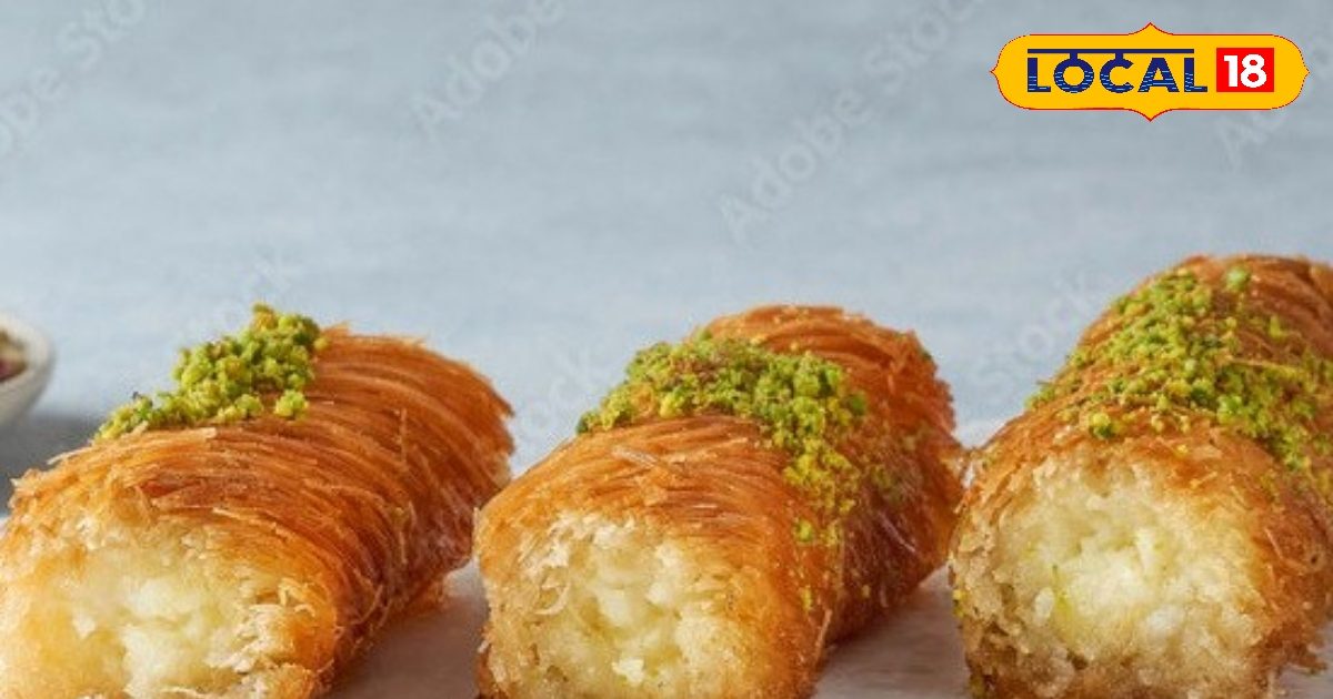 Make and eat Dubai's famous Kunafa Roll at home, prepare delicious ...