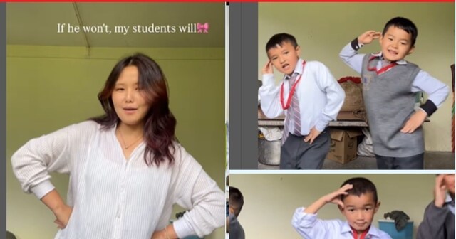 Teacher Student Viral Video | Thumak Thumak Song Video | Children Cute ...