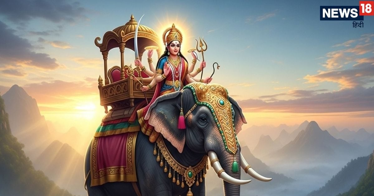 shardiya navratri 2025 hathi par maa ka aagman How is it decided Maa ...