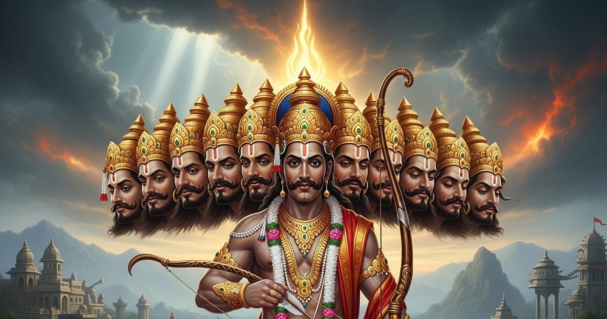 ravan ke 10 sir kiska pratik hai। रावण के 10 सिरों का मतलब - News18 हिंदी