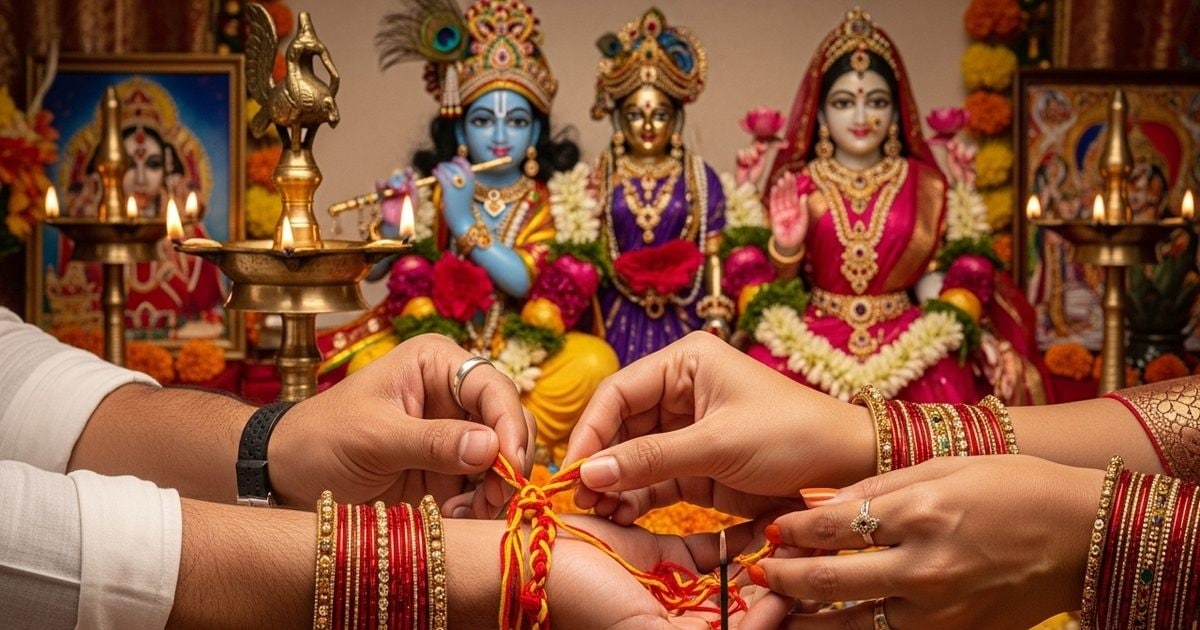 anant chaturdashi 2025 special thread anant sutra bandhne ki vidhi ...