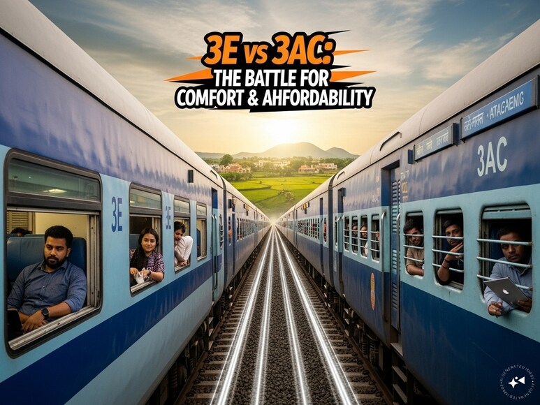 Indian Railways 3E coach। 3E कोच बुकिंग सस्ता एसी ट्रेन सफर - News18 हिंदी