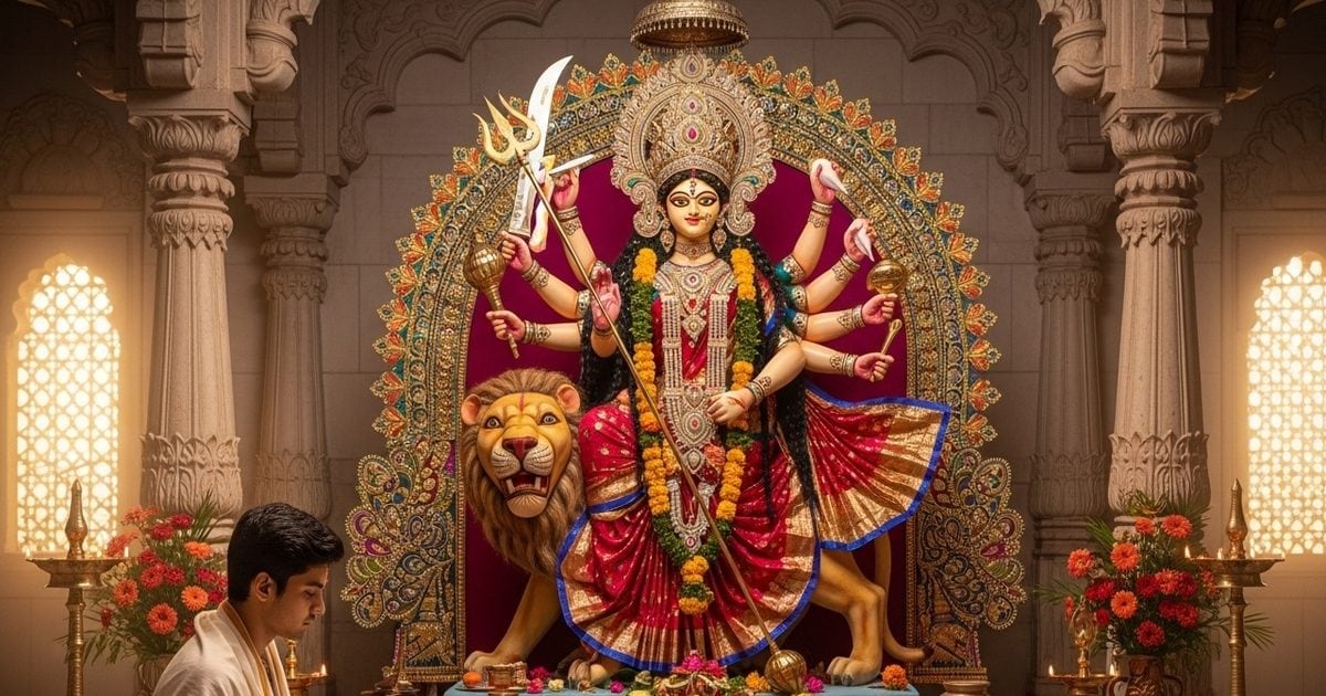 Durga Saptashati Path In Hindi | श्री दुर्गा सप्तशती संपूर्ण|108 name ...
