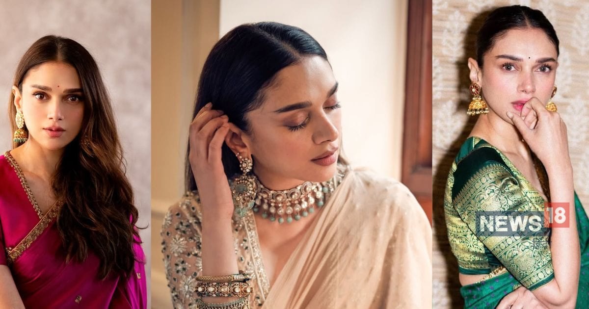 Aditi Rao Hydari Royal Saree Look: अदिति राव हैदरी से सीखें सिंपल साड़ी ...