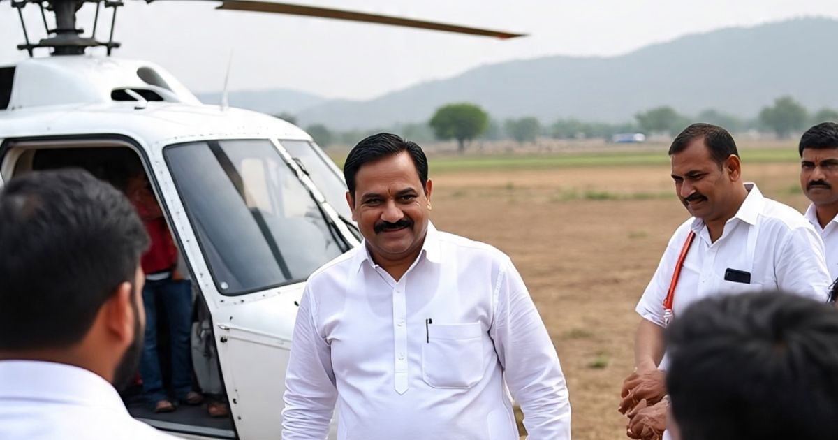 bihar chunav 2025| helicopter landing candidates| Parachute candidate ...