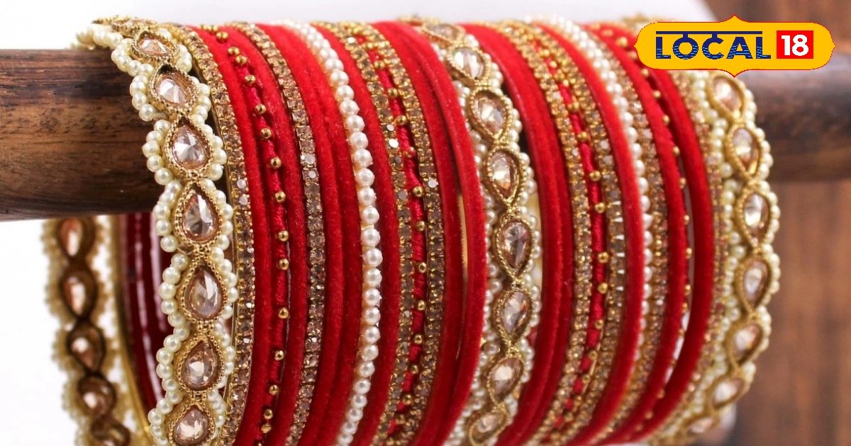 Red Velvet Chudi: रांची की बाजार में धूम मचा रही रेड वेलवेट चूड़ी...हर ...