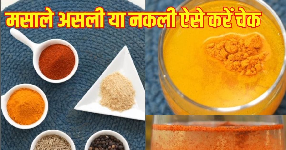 How to check real and fake spices at home: हल्दी, मिर्च, हींग असली है ...