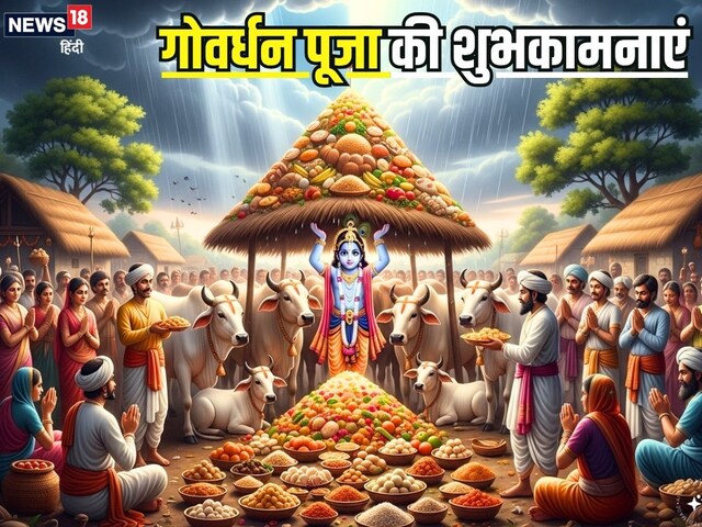 Govardhan Puja 2025 Wishes Shayari Quotes और Messages हिंदी में ...