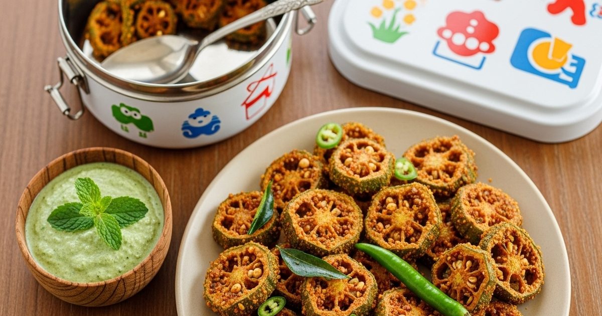 Crispy okra recipe for Kids lunchbox। बच्चों के टिफिन के लिए क्रिस्पी ...