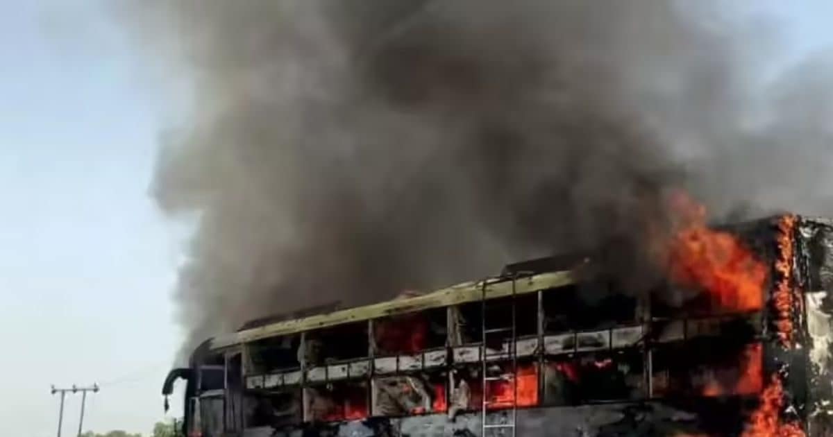 Jaisalmer Bus Fire: Jodhpur Family Dies in Sleeper Bus Blaze