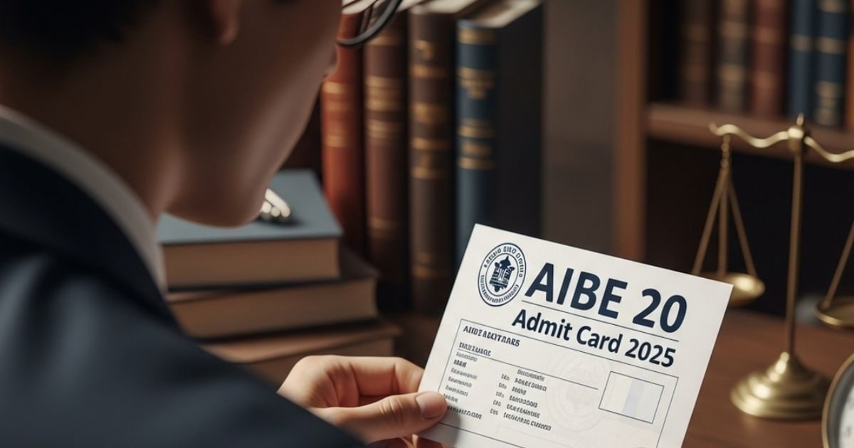 AIBE 20 Admit Card 2025: बार एग्जाम एडमिट कार्ड जारी, इस तरह करें ...