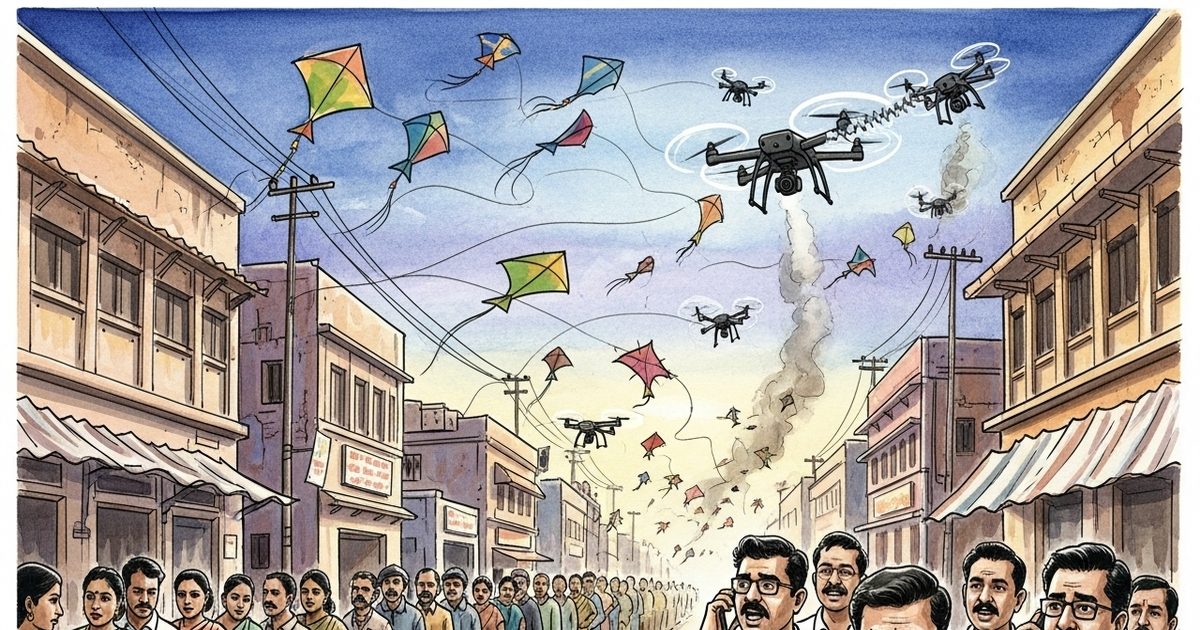 चुनाव आयोग के लिए बवाल बनी पतंग, वोटिंग सर्विलांस कर रहे 6 ड्रोन क्रैश ...
