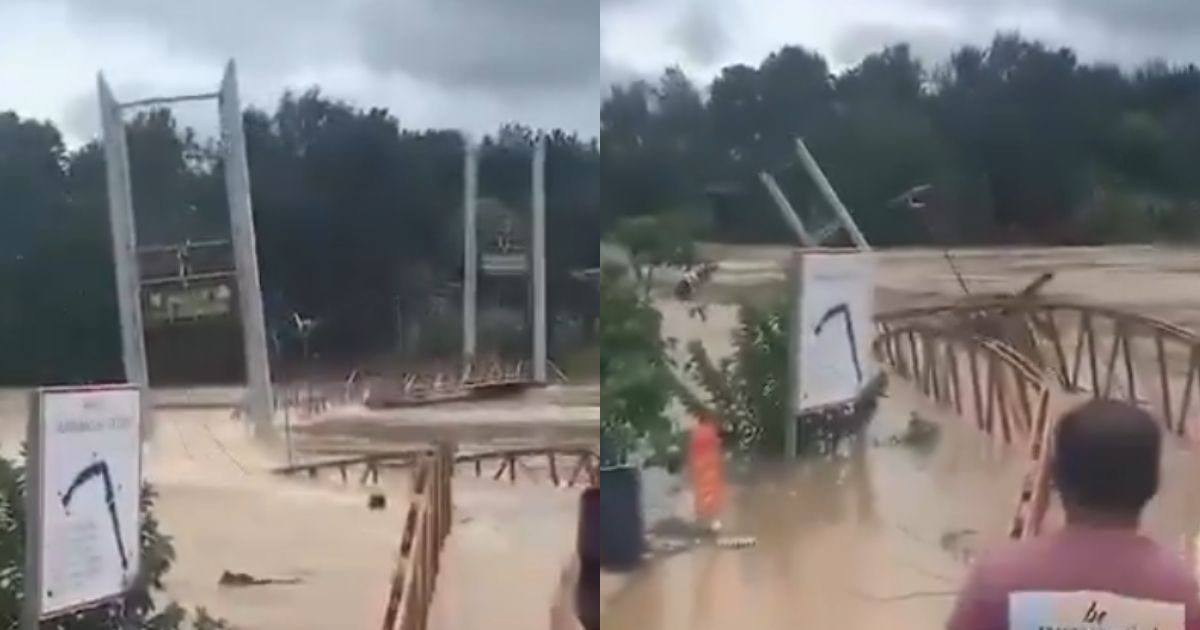 Vietnam flood | Vietnam bridge collapsed in Da Nhim River video ...