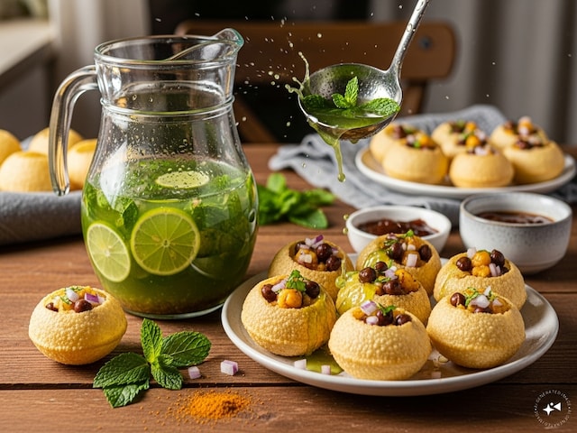 Pudina Pani Puri Recipe। घर पर पानी पूरी बनाने की रेसिपी - News18 हिंदी