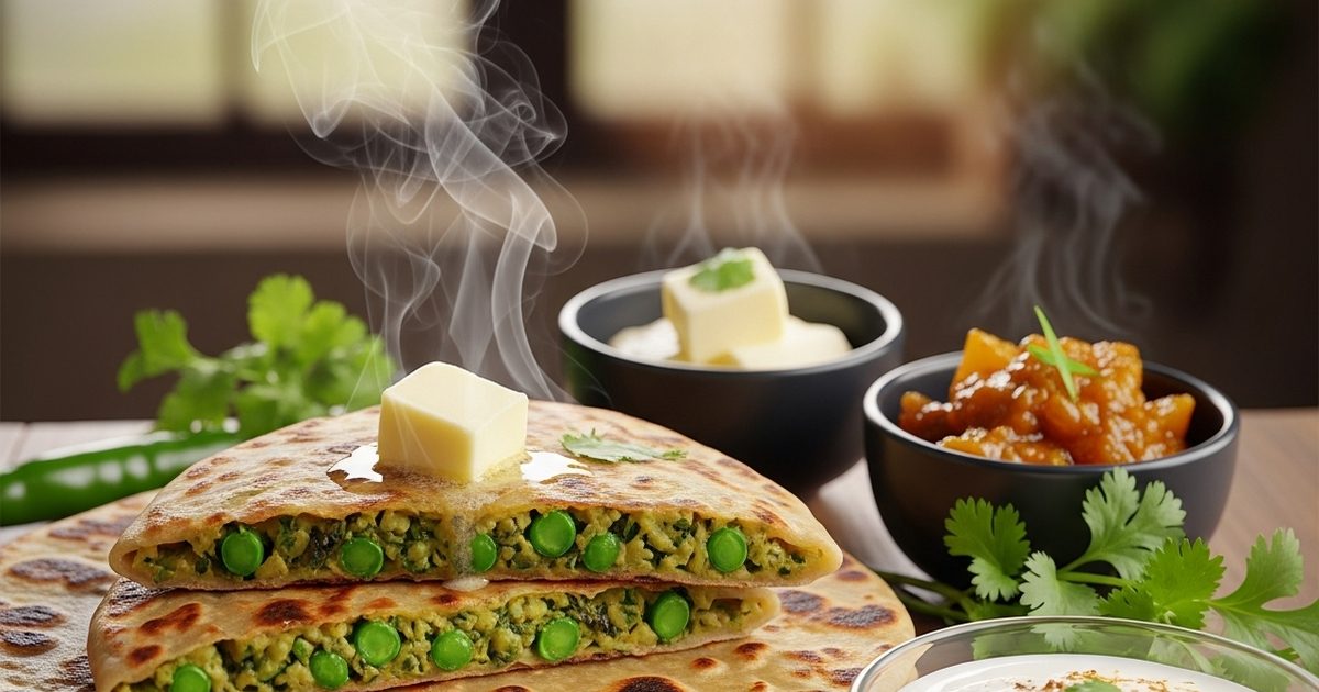 Matar Paratha Recipe। मटर पराठा रेसिपी सर्दियों के लिए - News18 हिंदी
