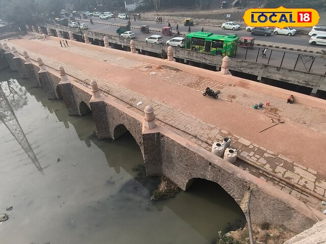 mughal era 400 year old barapulla bridge restoration - News18 हिंदी
