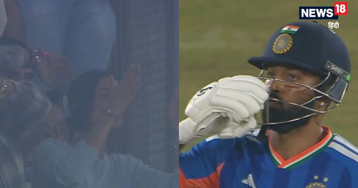 Hardik pandya flying kiss mahieka sharma: 16 गेंद पर 50 रन... पंड्या ने ...