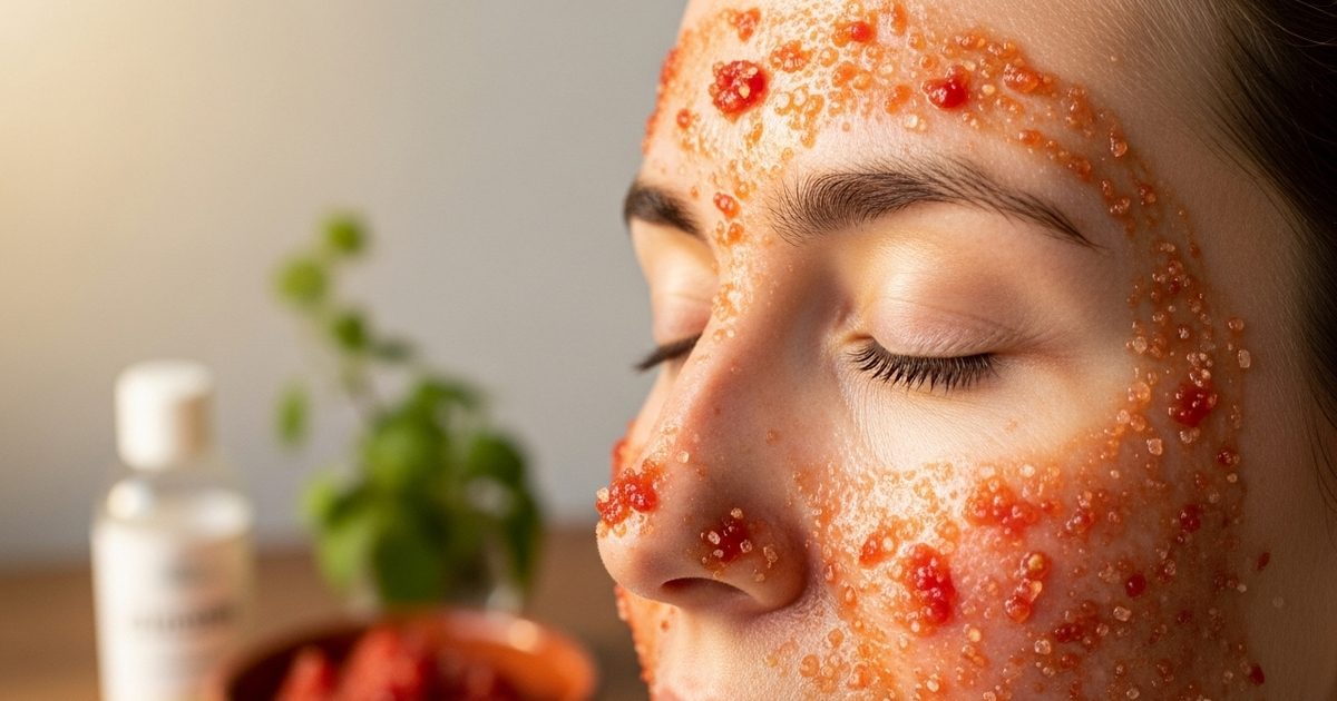 Tomato face scrub। टमाटर स्क्रब, घरेलू उपाय त्वचा के लिए - News18 हिंदी