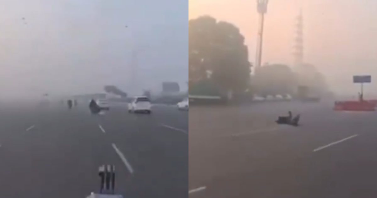 High speed wreaks havoc Swift collides with bike accident captured ...