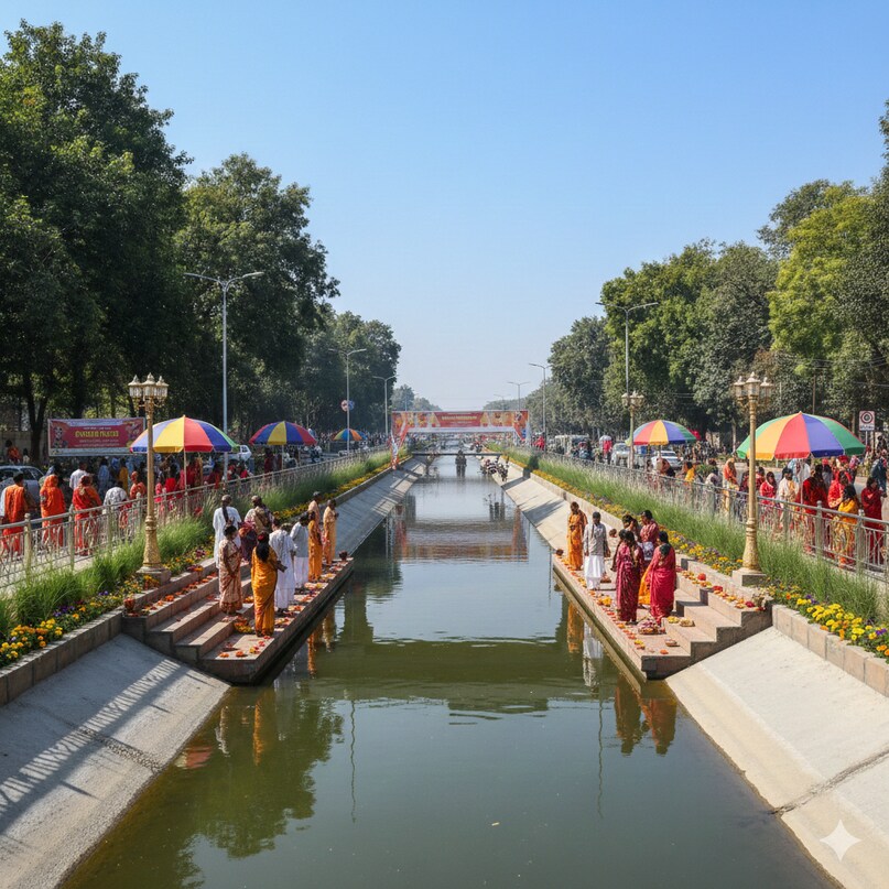 द‍िल्‍ली की 'खूनी' नहर होगी साफ, छठ पूजा के लिए बनेंगे घाट, तस्वीरों ...