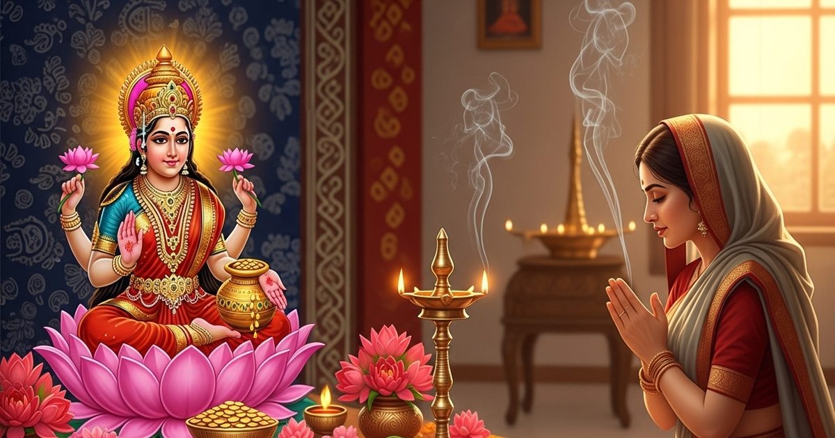 Shukrawar Lakshmi Puja Vidhi muhurat mantra | how to please goddess ...