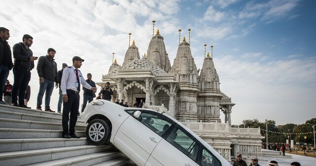 Jaipur Birla Mandir Viral Video | Birla Mandir Car On Stairs| Google ...