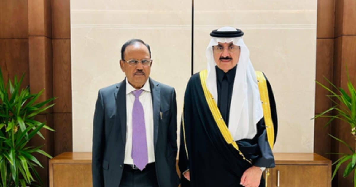 India Saudi Security Dialogue NSA Ajit Doval Meets Musaad Al-Aiban for ...