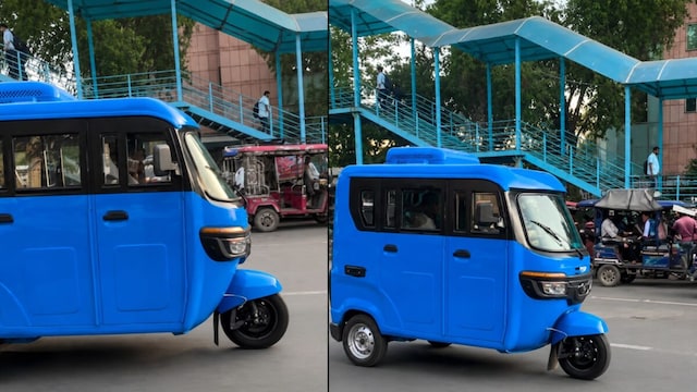 सड़कों पर दौड़ता दिखा AC ऑटो, अंदर के फीचर्स देखकर लोग हुए हैरान ...