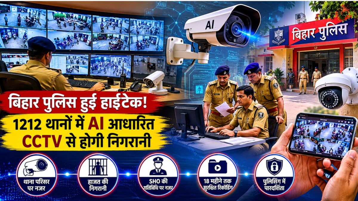 बिहार के 1212 थानों पर AI की नजर, SHO से लेकर हाजत तक CCTV निगरानी; 18 ...