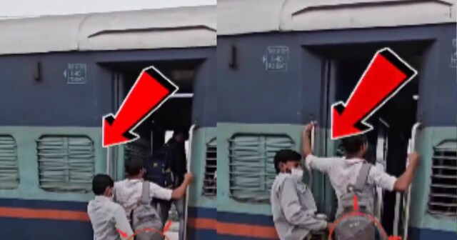 ट्रेन में चढ़ते समय कैसे करते हैं जेबकतरे हाथ की सफाई? वायरल वीडियो ने ...