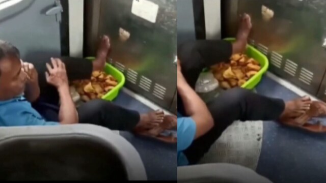 अगर आप भी ट्रेन में खाते हैं समोसे, तो पहले देख लें ये वायरल वीडियो ...