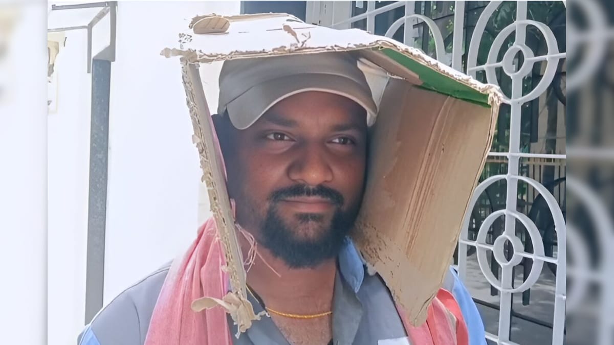 VIDEO-बाइक चलाते समय गर्मी की नो एंट्री! युवक ने बनाया अनोखा हेलमेट ...