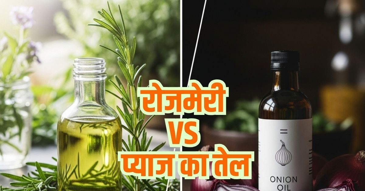रोजमेरी vs प्याज तेल: बालों की ग्रोथ और मजबूती के लिए कौन सा ज्यादा ...