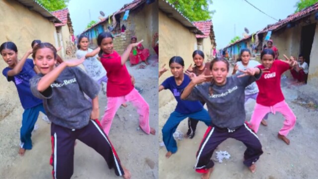 बस्ती की लड़कियों ने झांझरिया गाने पर मचाया धमाल, मूव्स देख हर कोई रह ...