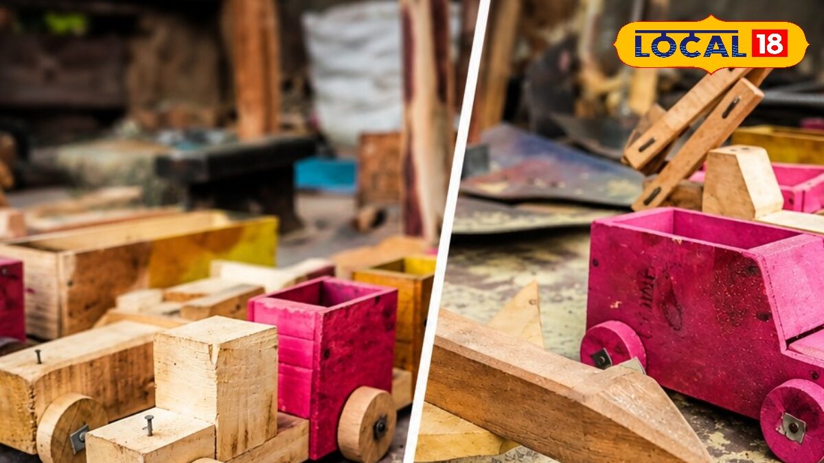 Wooden Toys I bharatpur news I rajasthan news I भरतपुर बाजारों में ...