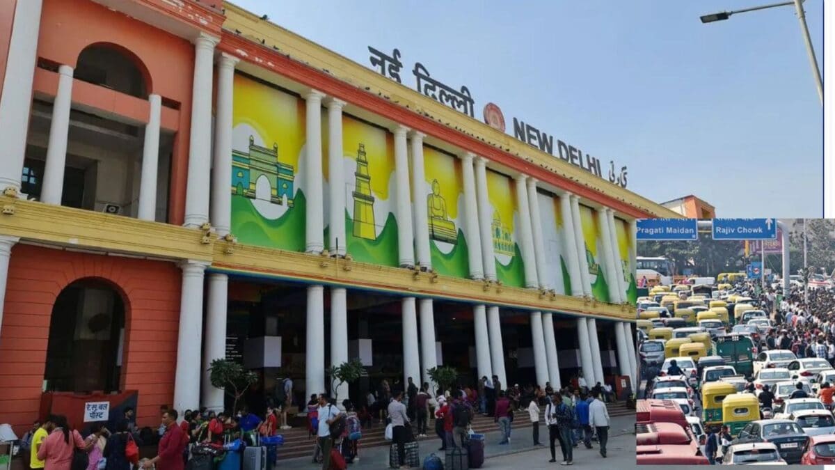 Jam at New Delhi station | how to reach New Delhi station | easy way ...