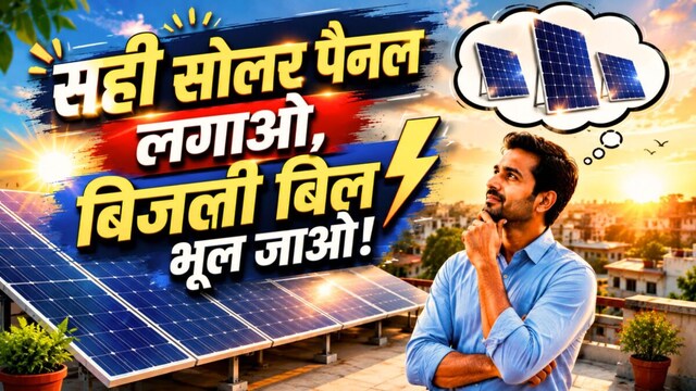 Solar Panel Types: बिजली बिल होगा जीरो! ऑन, ऑफ-ग्रिड या हाइब्रिड, घर के ...