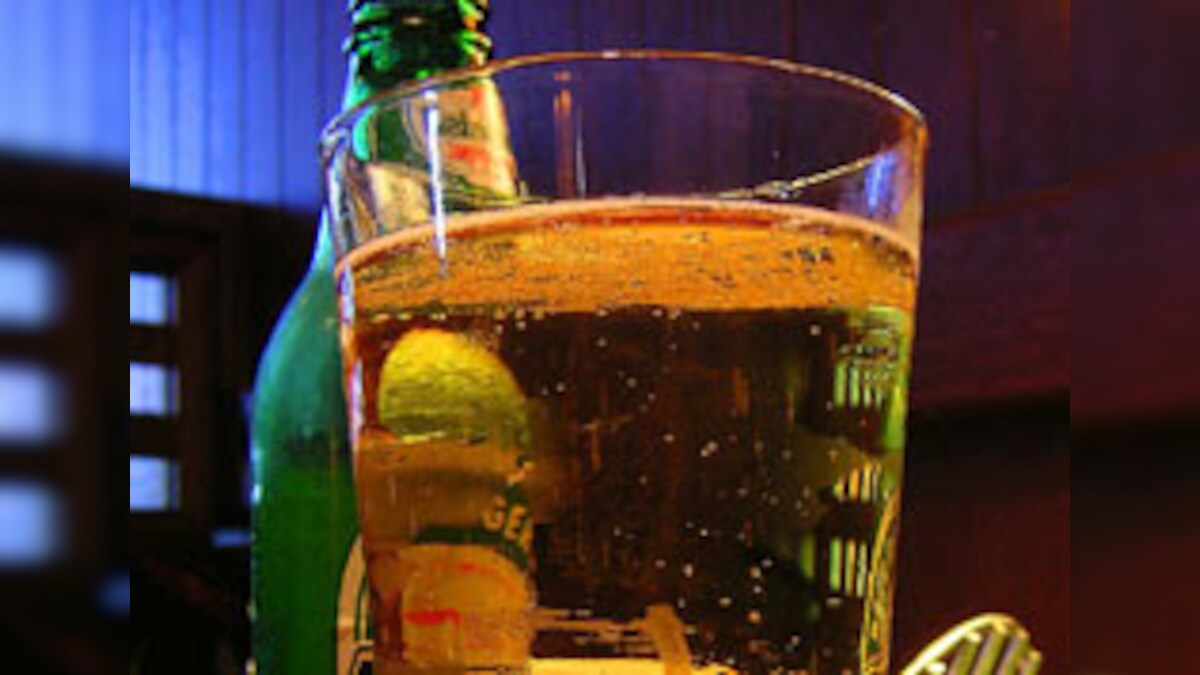 Beer guzzler soccer fan not man enough - News18